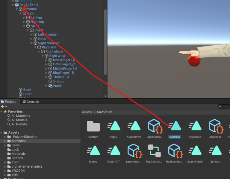 Expressions Menuで小物を出し入れする[VRChat Avatars 3.0] - 美少年開発研究所