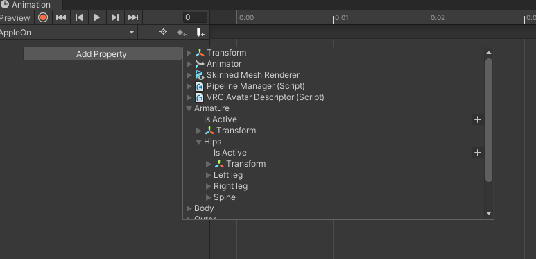 Expressions Menuで小物を出し入れする[VRChat Avatars 3.0] - 美少年開発研究所